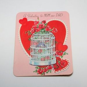 Vintage | Party Supplies | Vtg Valentines Day Folded Card Lot Of 2 Mom ...